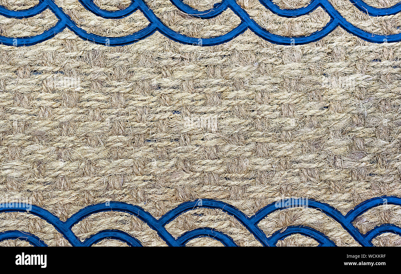 Texture of a rug from rough fiber. Background for design and decoration ...