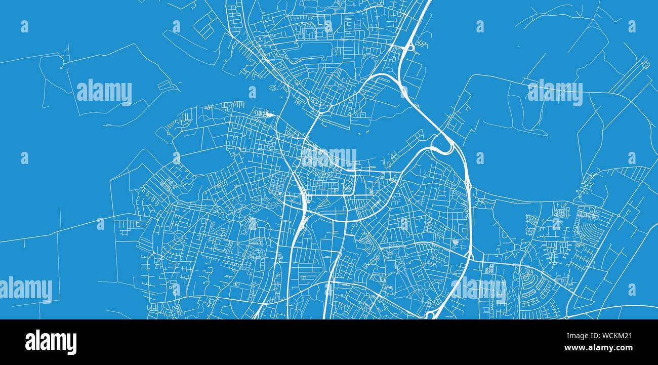 Urban vector city map of Aalborg, Denmark Stock Vector Image & Art - Alamy