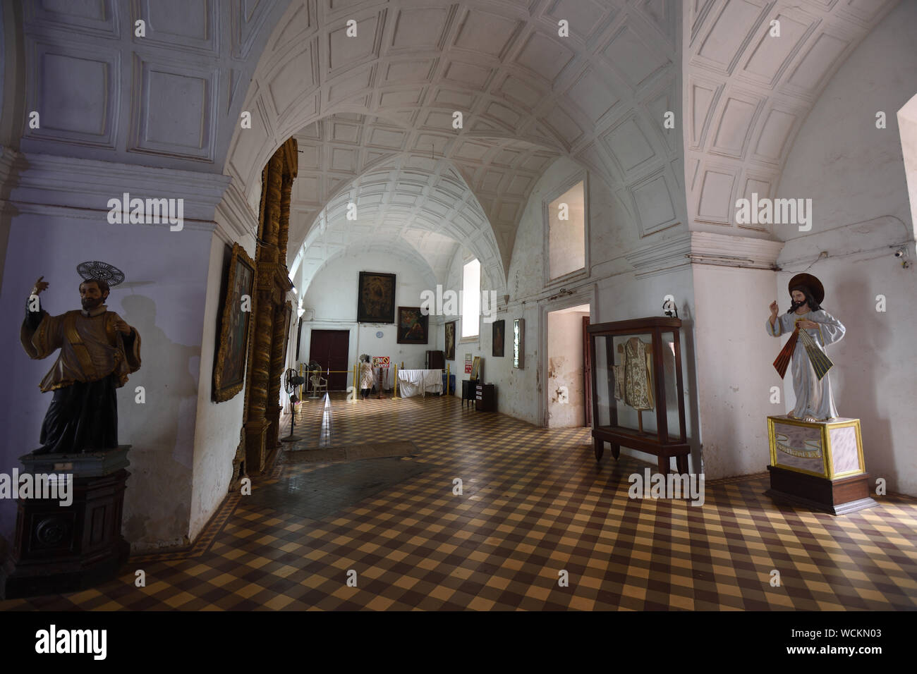 Cloister of the Basilica of Bom Jesus. ASI complex. Old Goa, India ...