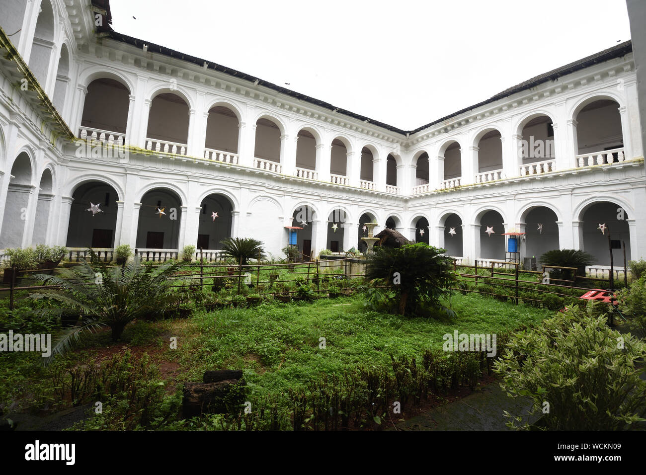 Cloister of the Basilica of Bom Jesus. ASI complex. Old Goa, India ...