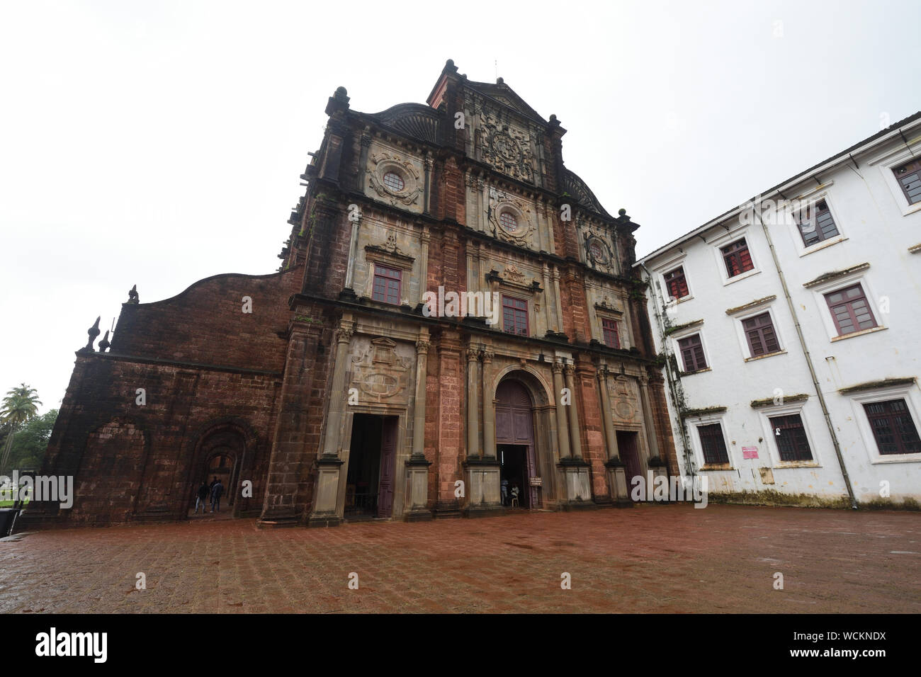 Facade of the Basilica of Bom Jesus. ASI complex, Old Goa, India Stock ...