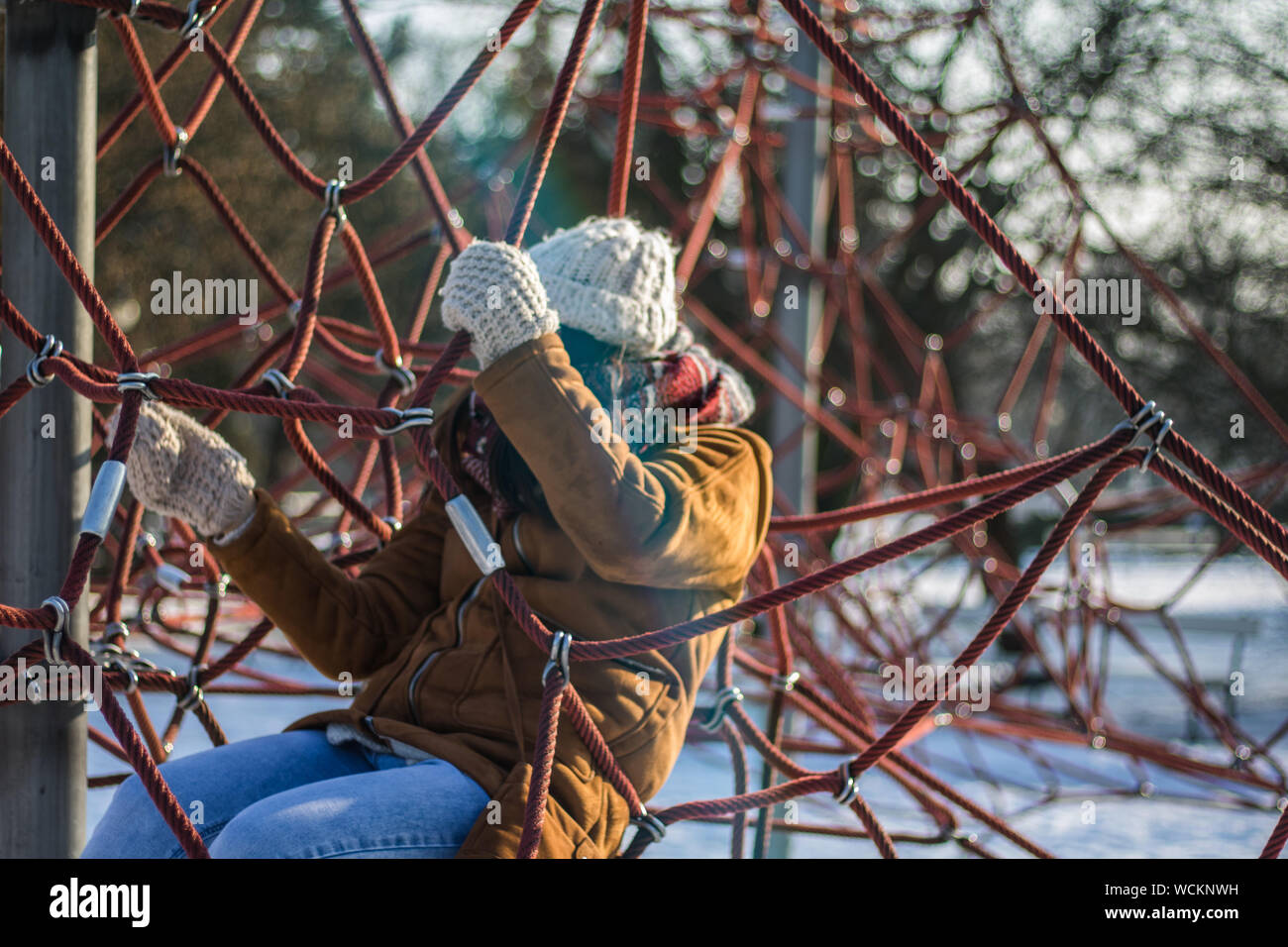 Woman ropes hi-res stock photography and images - Alamy