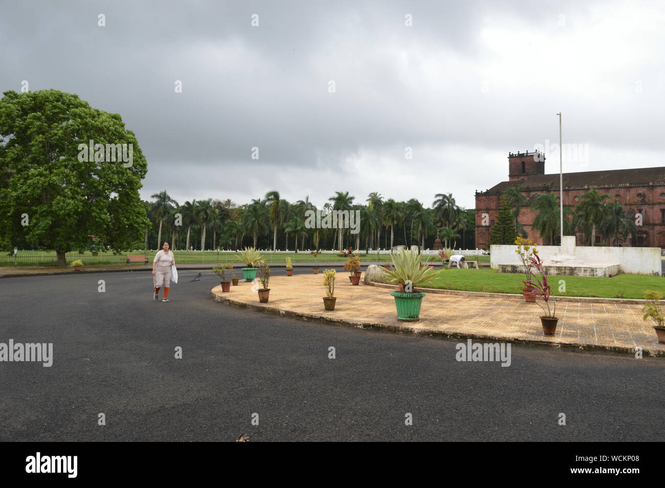 The Basilica of Bom Jesus compound. ASI complex. Old Goa, India Stock ...