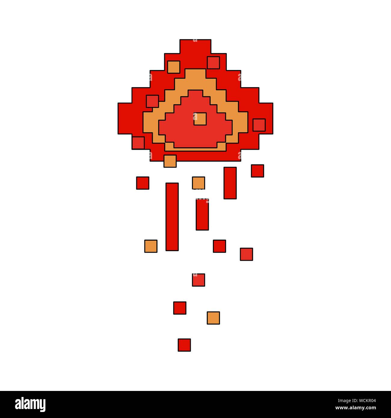 videogame pixelated retro art cartoon Stock Vector Image & Art - Alamy