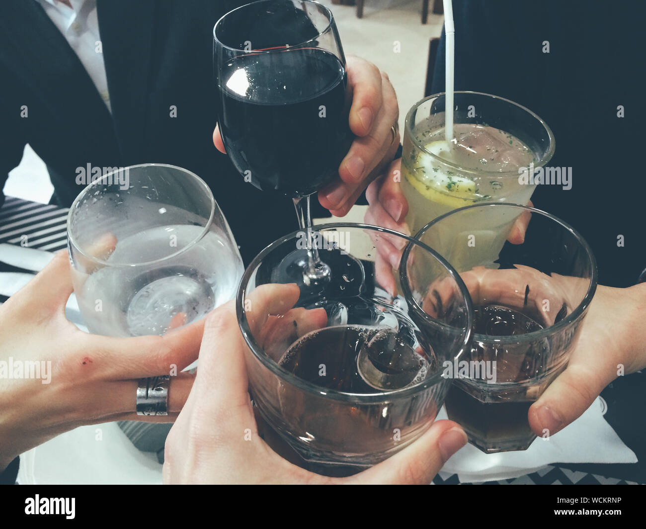Holding drink with both hands hi-res stock photography and images - Alamy
