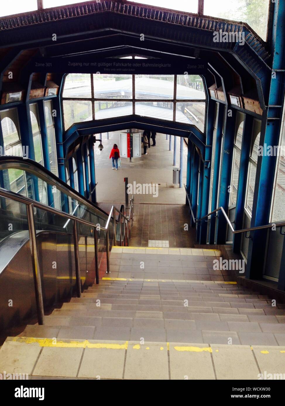 Railway station stairs hi-res stock photography and images - Alamy