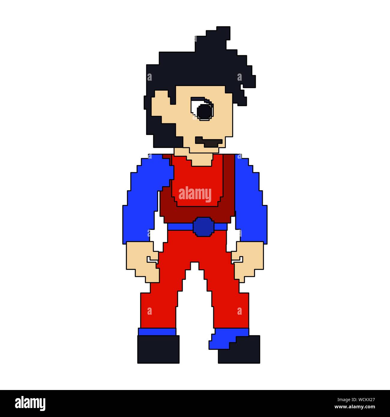 videogame pixelated retro art cartoon Stock Vector Image & Art - Alamy