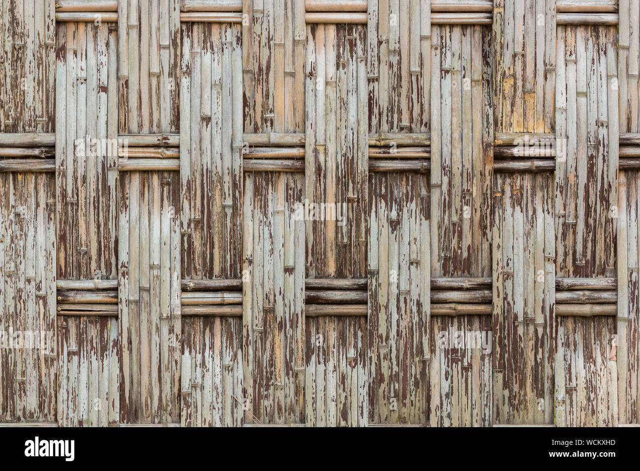 Old fabricate bamboo wall texture for background Stock Photo - Alamy
