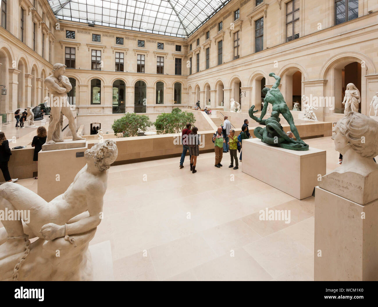 Statues at the Louvre in Paris, France, Europe, Eiffel Tower, Louvre ...