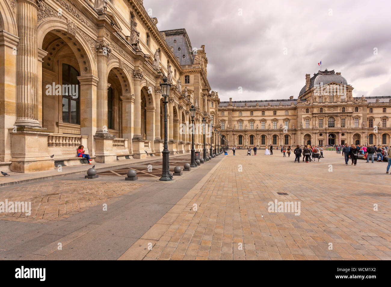 Paris, France, Europe, Eiffel Tower, Louvre, Museum, city scape ...