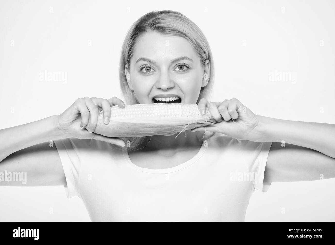 how much I can fit into my mouth. corn crop. vitamin and dieting food ...