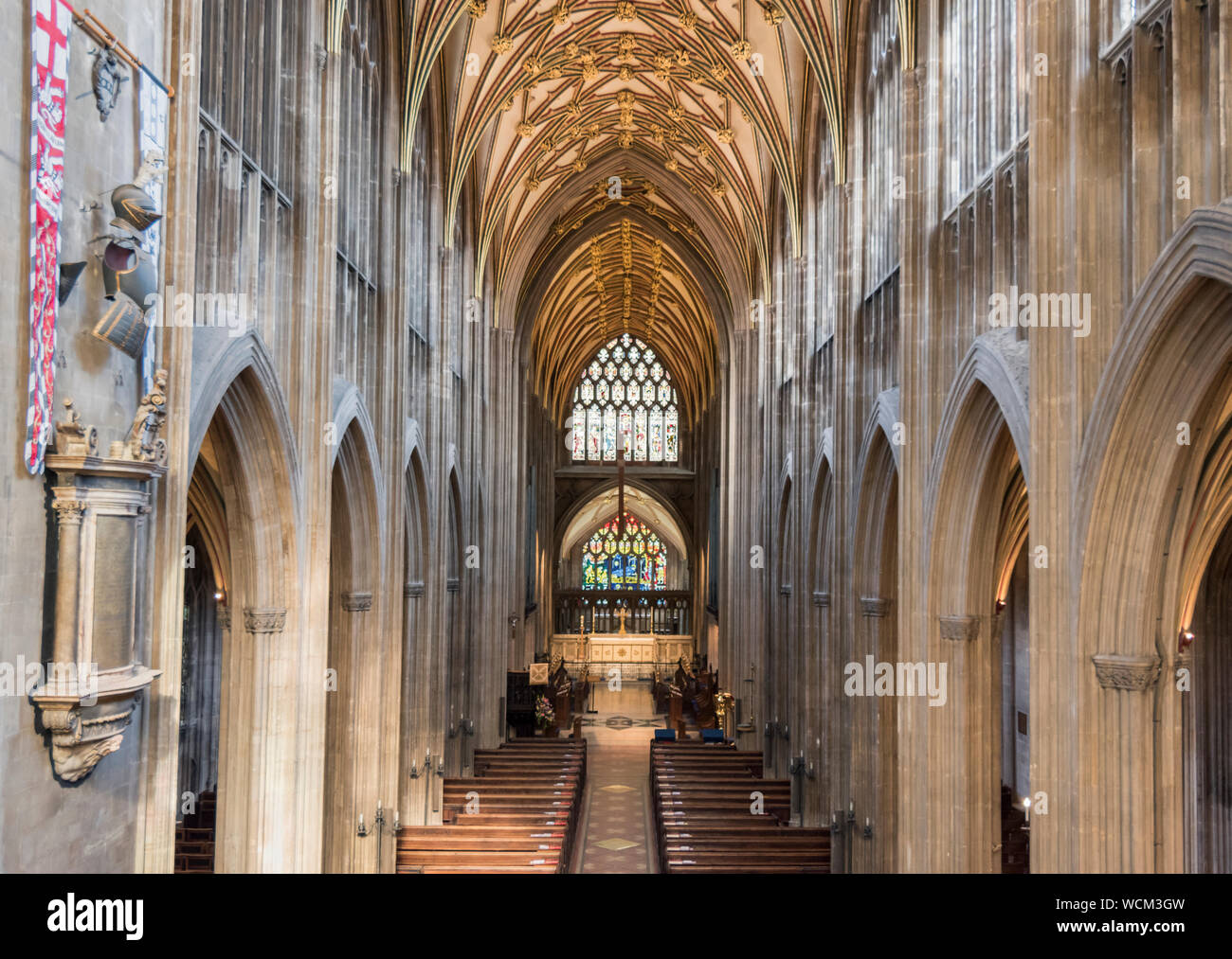 The Nave of St Mary Redcliffe church, Bristol, UK Stock Photo - Alamy