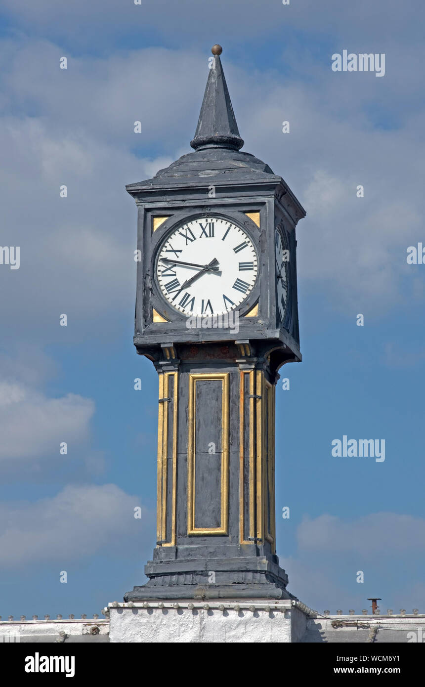 Brighton Sussex Palace Pier Clock Tower Front Stock Photo - Alamy