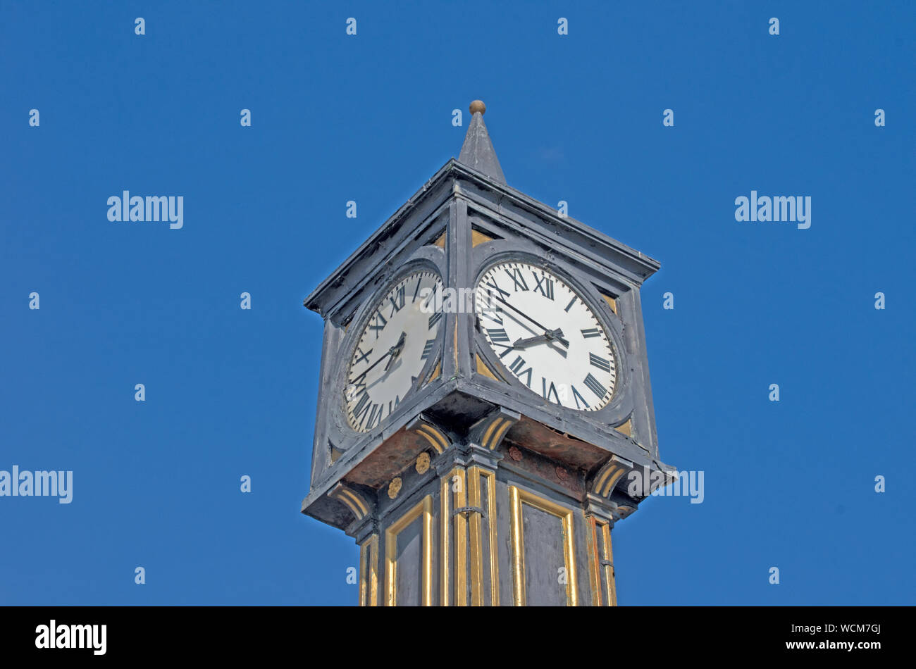 Brighton Sussex Palace Pier Clock Tower Front Stock Photo - Alamy