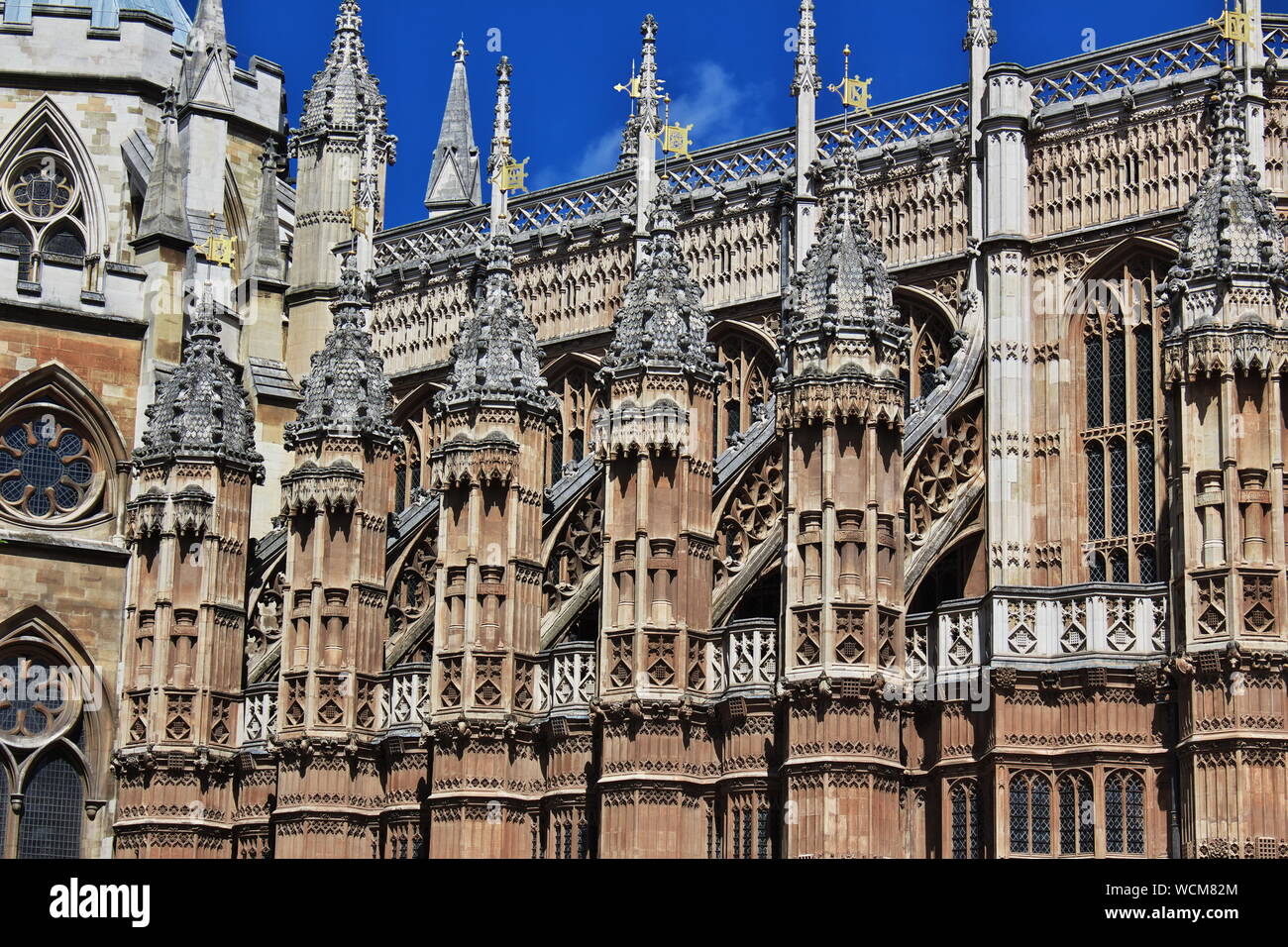 The building of British Parliament in London city, England Stock Photo ...