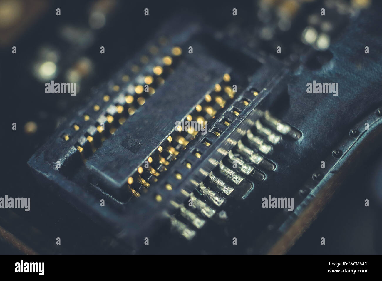 Microprocessor System Manufacture Macro Closeup Surface Stock Photo - Alamy