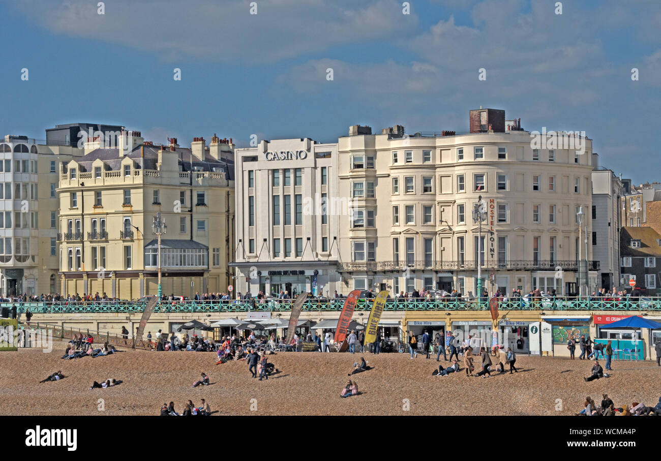 Brighton seafront from the palace pier hi-res stock photography and ...