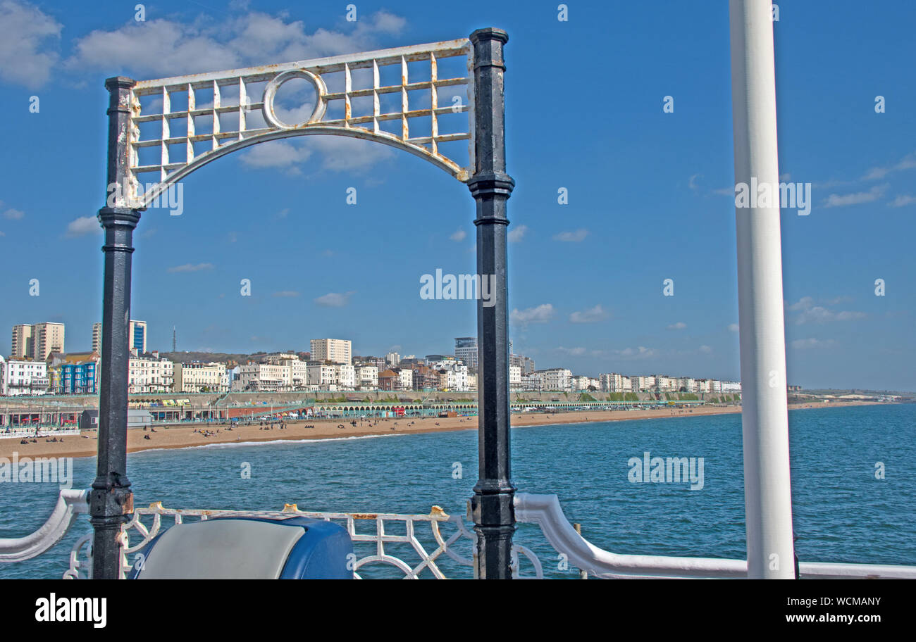 Brighton seafront from the palace pier hi-res stock photography and ...