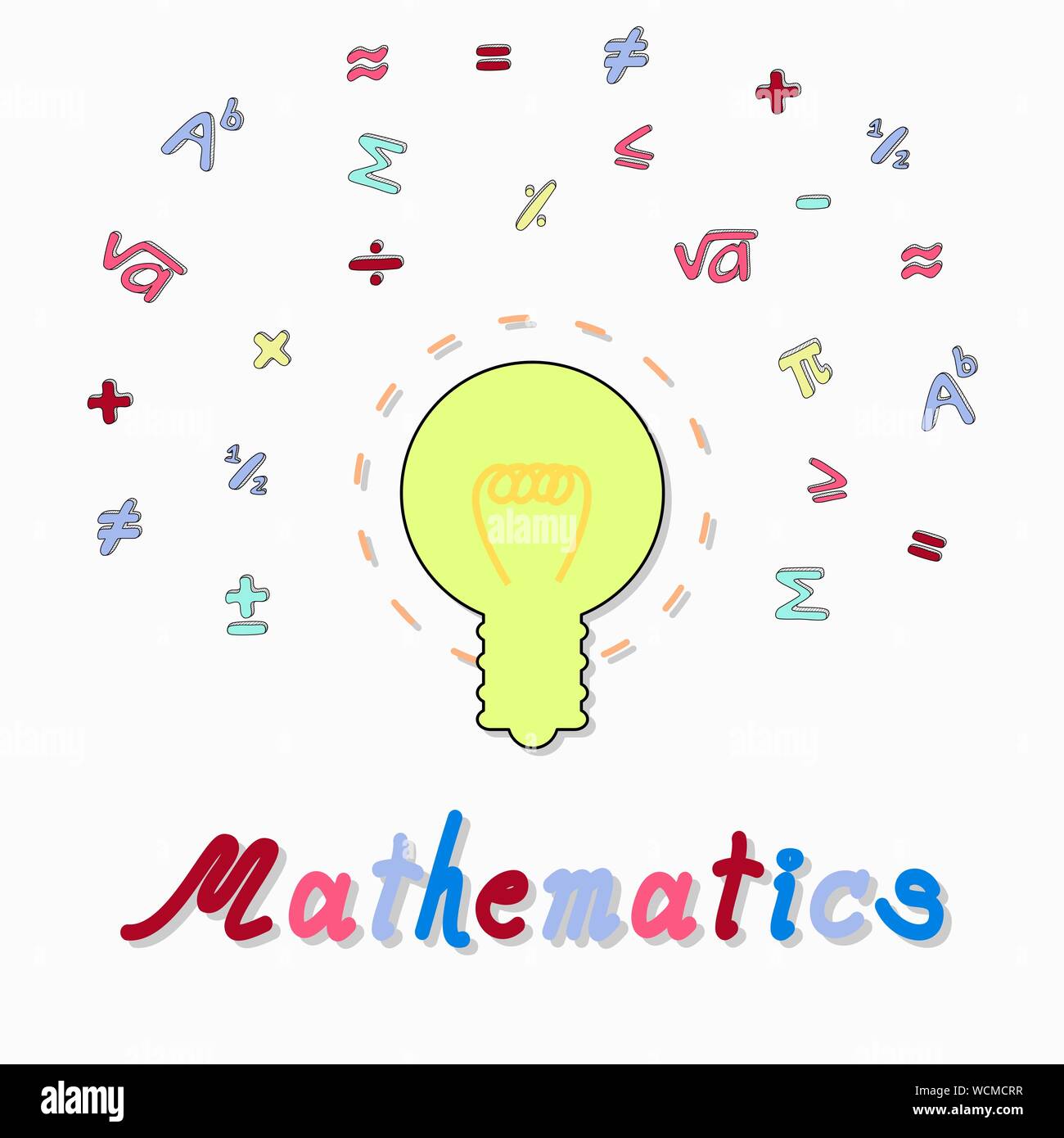 Mathematics Symbols Cut Out Stock Images And Pictures Alamy