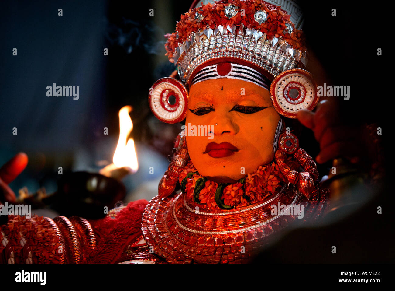 Theyyam fire dance hi-res stock photography and images - Alamy