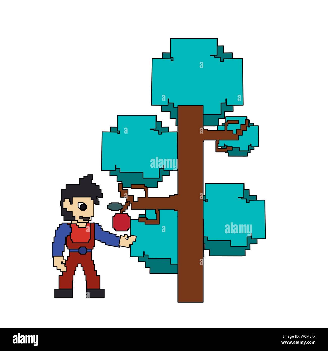 videogame pixelated retro art cartoon Stock Vector Image & Art - Alamy