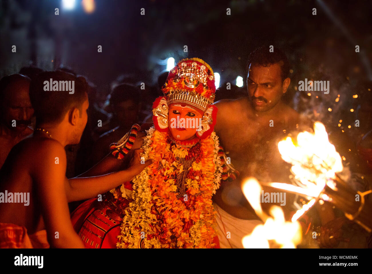 Theyyam fire dance hi-res stock photography and images - Alamy