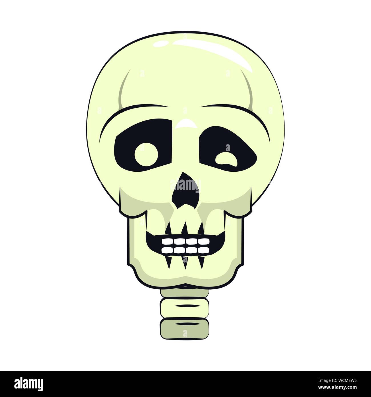 skull dead human anatomy cartoon Stock Vector Image & Art - Alamy