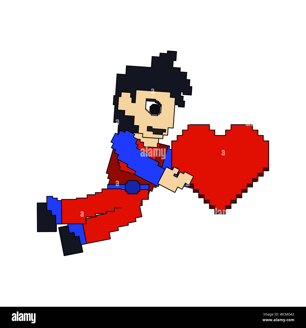 videogame pixelated retro art cartoon Stock Vector Image & Art - Alamy