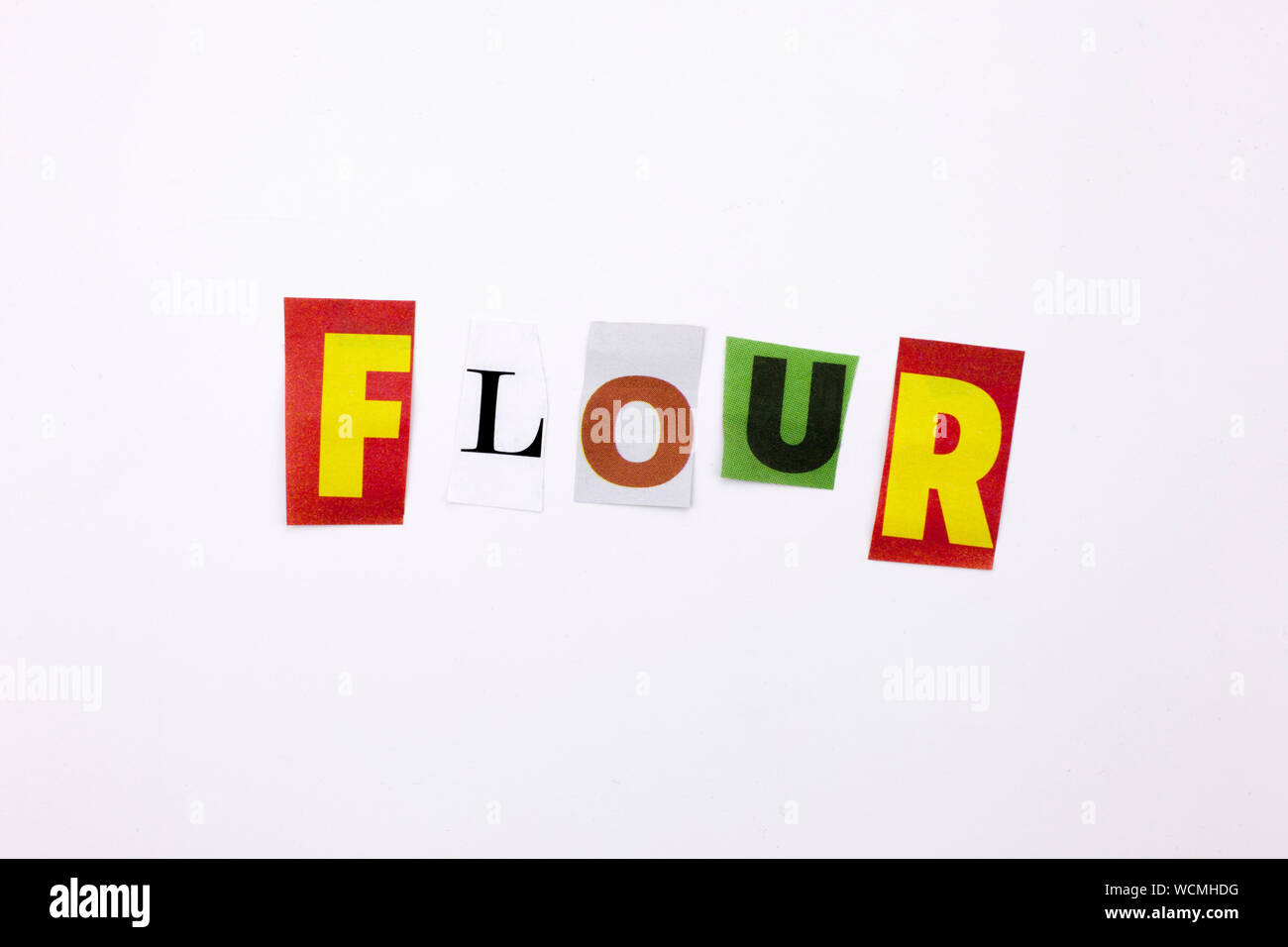 Word Of Flour High Resolution Stock Photography and Images - Alamy