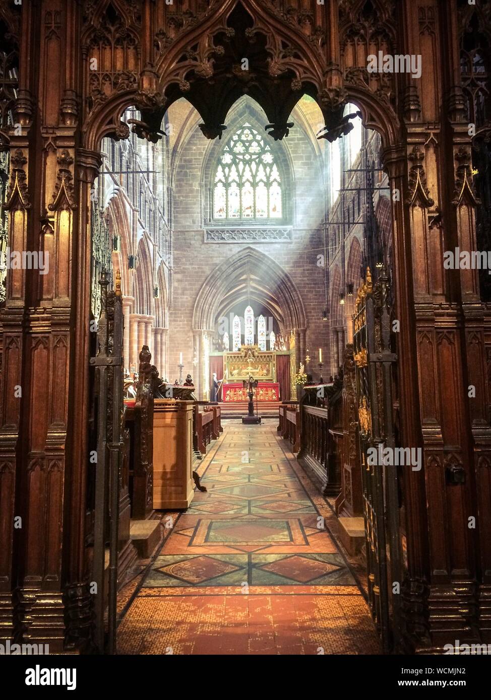 Chester cathedral interior hi-res stock photography and images - Alamy