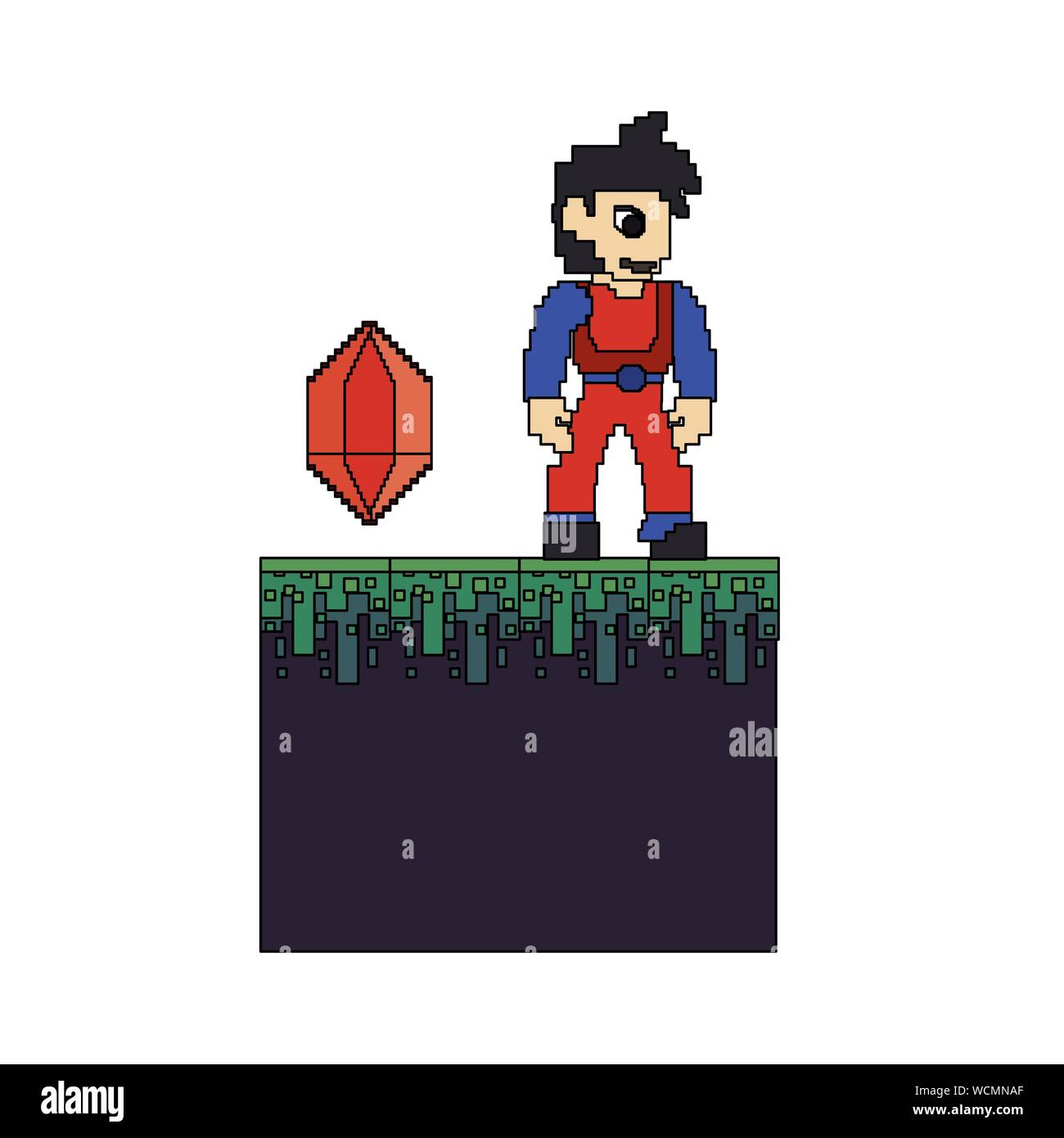 videogame pixelated retro art cartoon Stock Vector Image & Art - Alamy