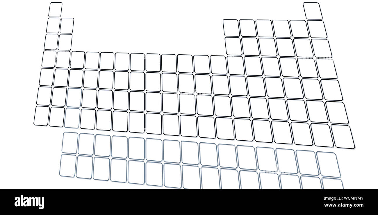 blank table of elements elements Stock Photo - Alamy