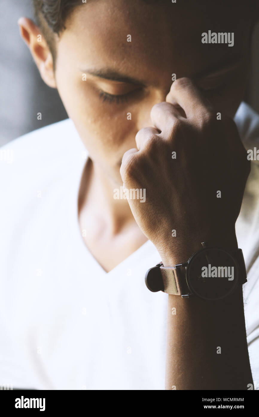 Sad Indian Man High Resolution Stock Photography and Images - Alamy