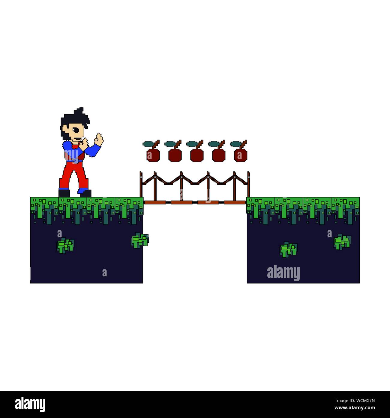 videogame pixelated retro art cartoon Stock Vector Image & Art - Alamy