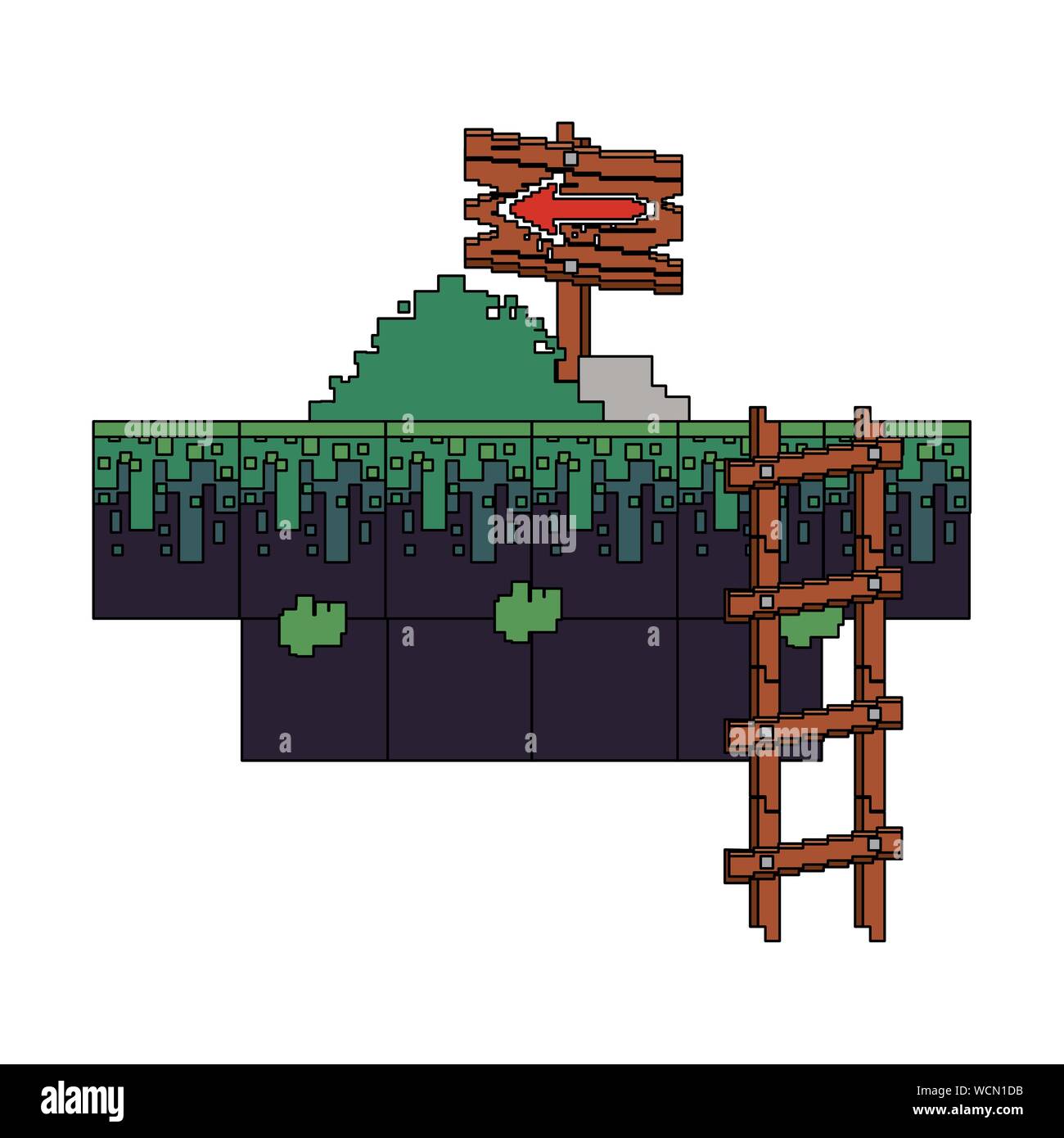 videogame pixelated retro art cartoon Stock Vector Image & Art - Alamy