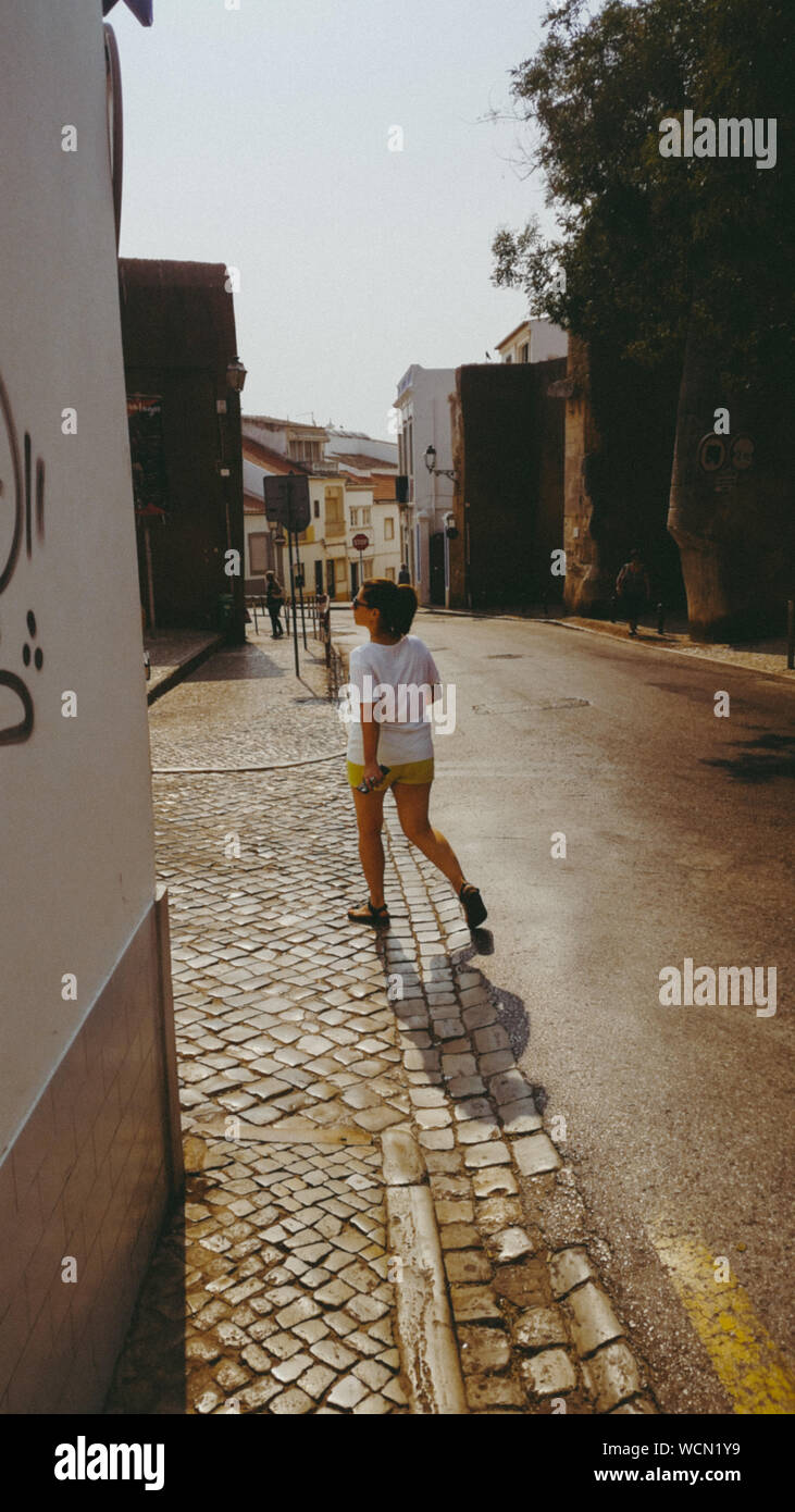 Rear view mature woman in hi-res stock photography and images - Alamy