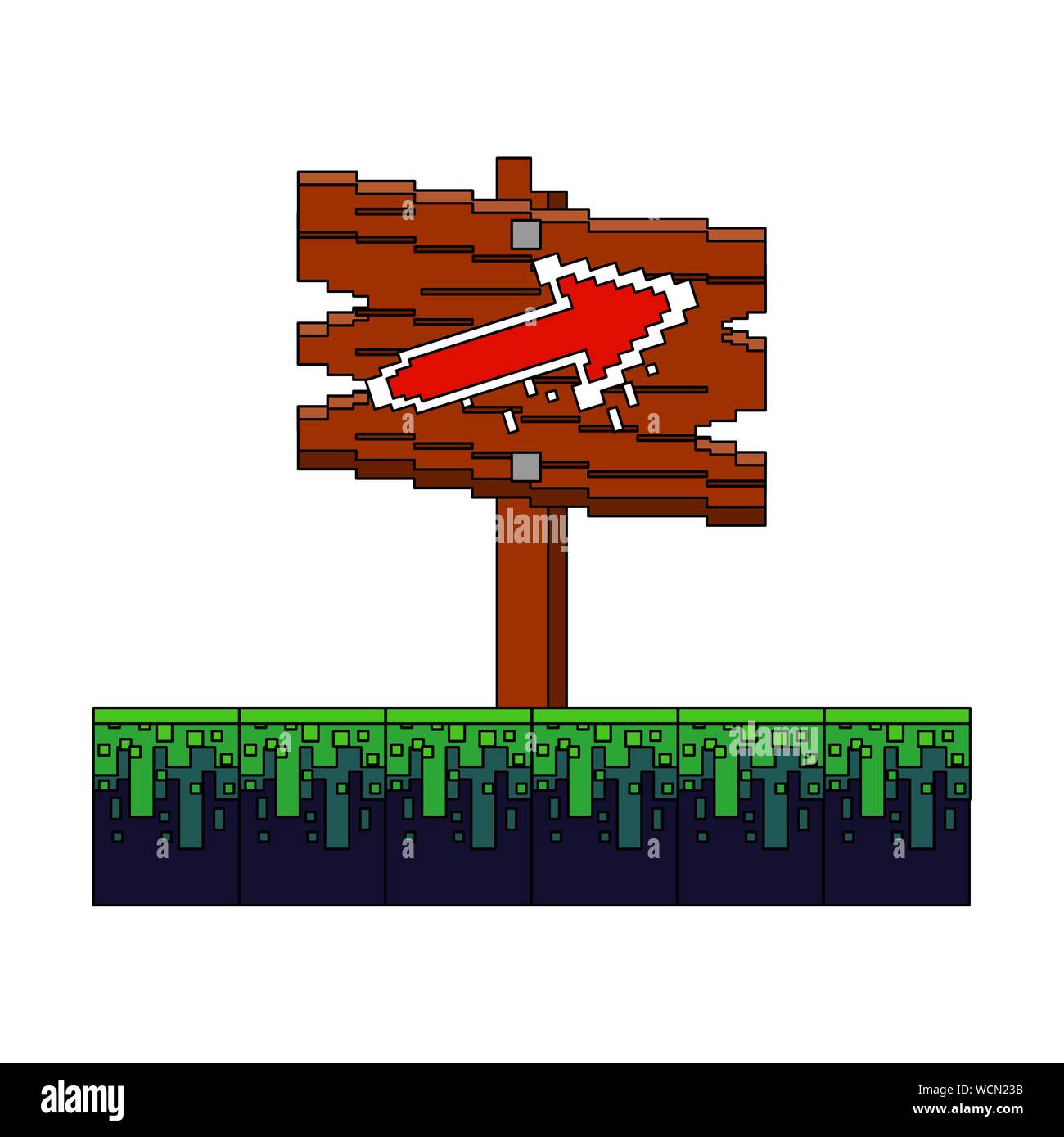 videogame pixelated retro art cartoon Stock Vector Image & Art - Alamy