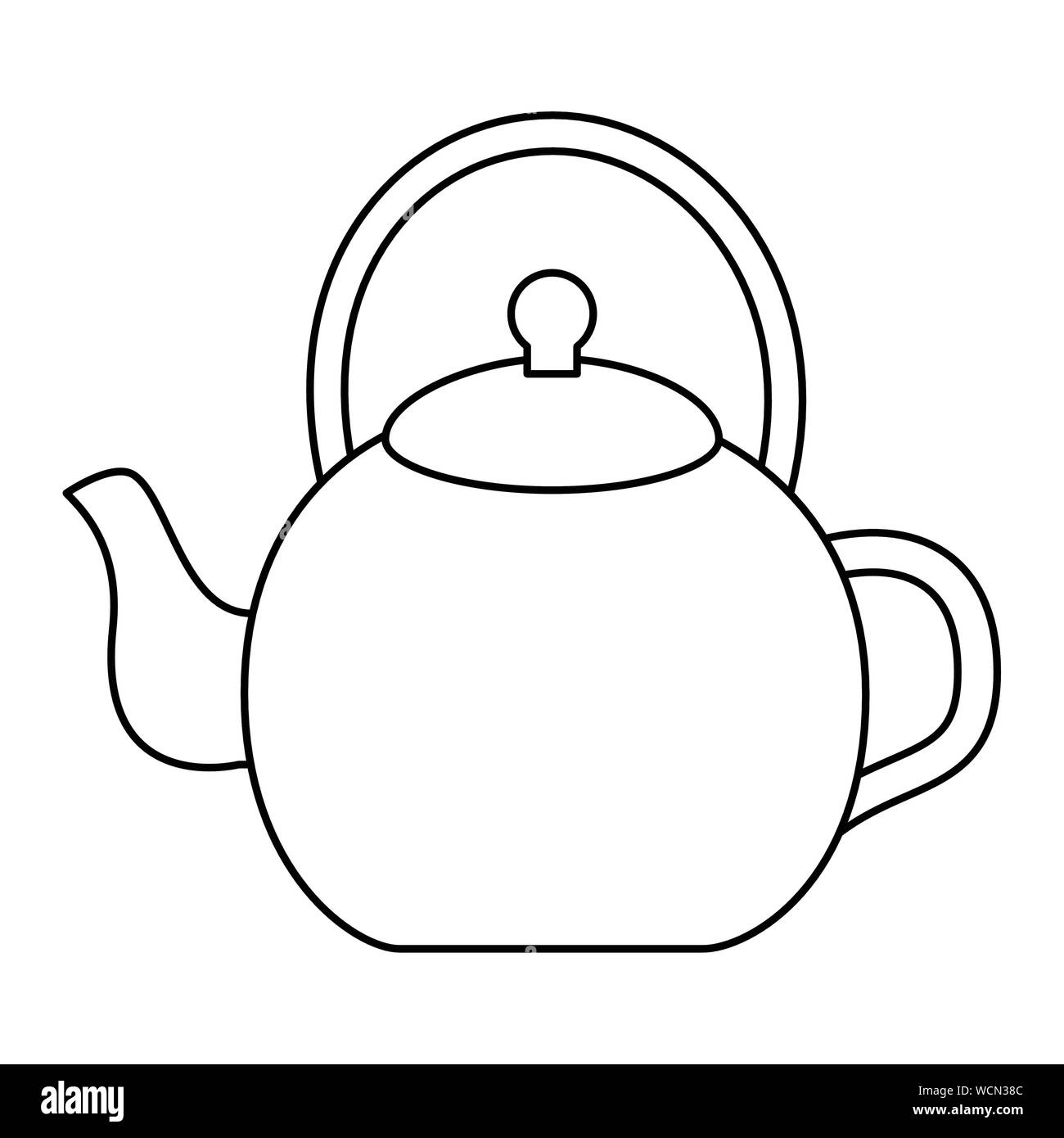 Isolated tea pot design Stock Vector Image & Art - Alamy