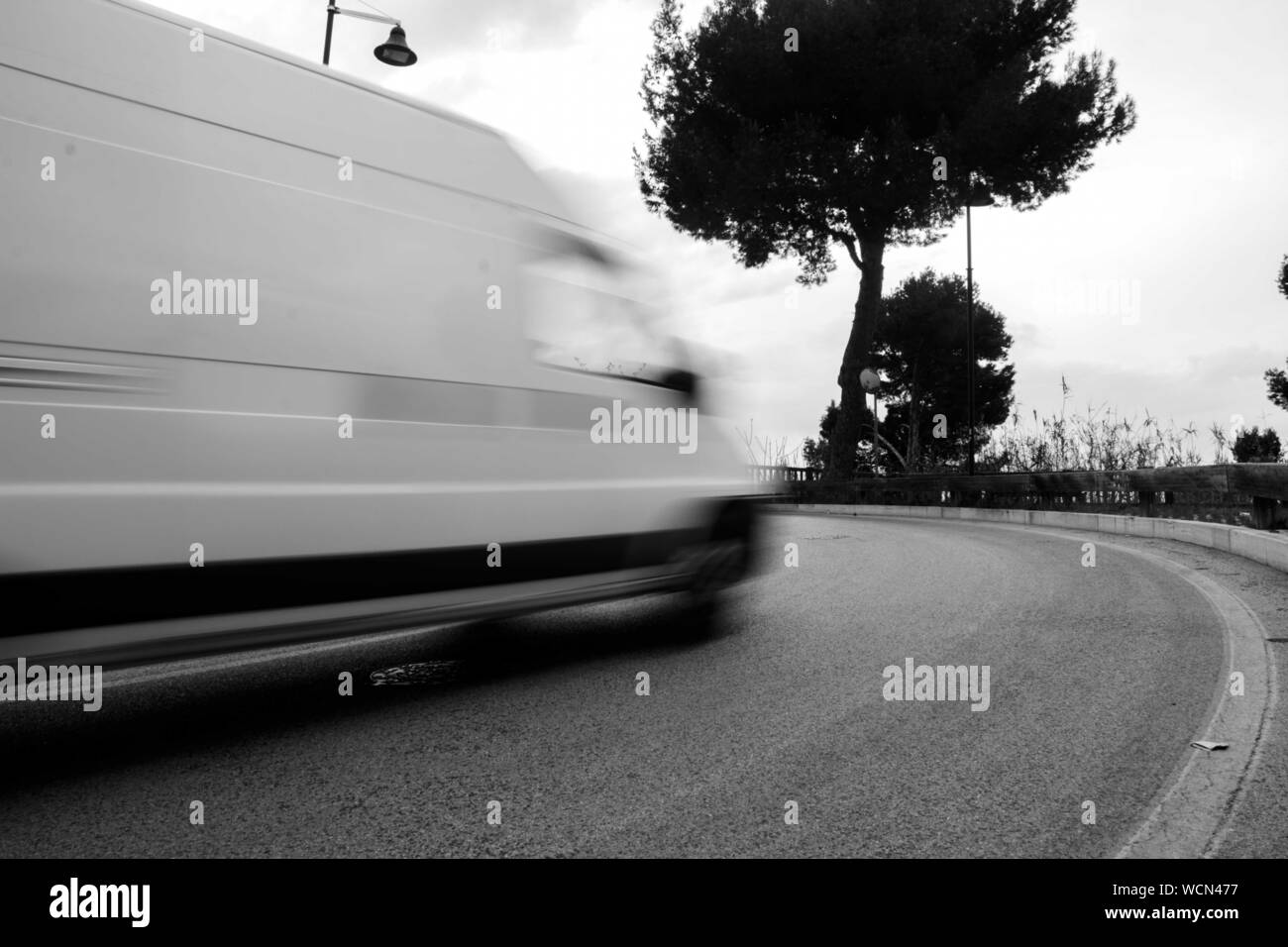Vehicle moving forward Black and White Stock Photos & Images - Alamy