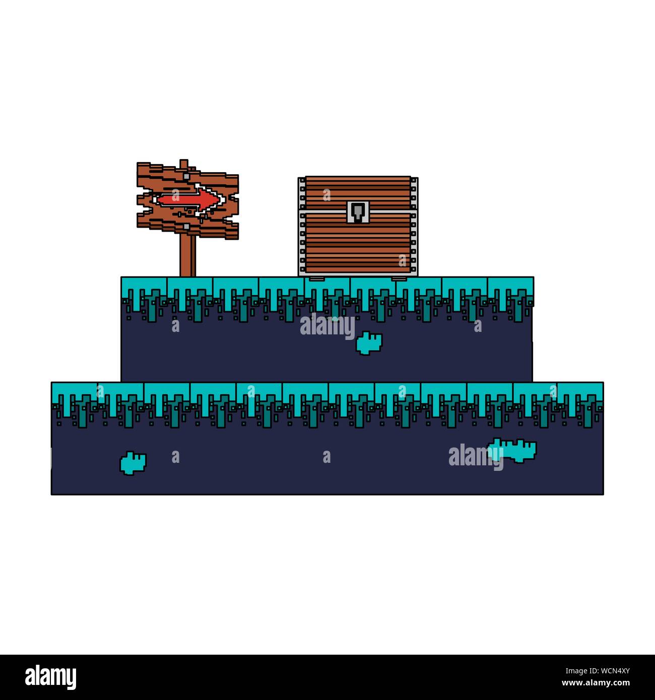 videogame pixelated retro art cartoon Stock Vector Image & Art - Alamy