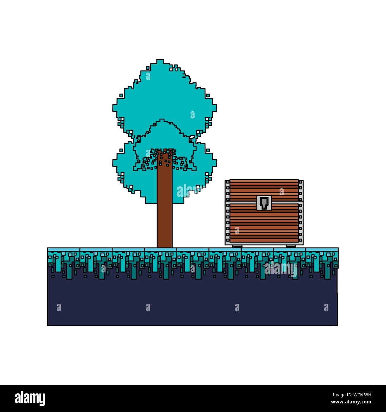 videogame pixelated retro art cartoon Stock Vector Image & Art - Alamy