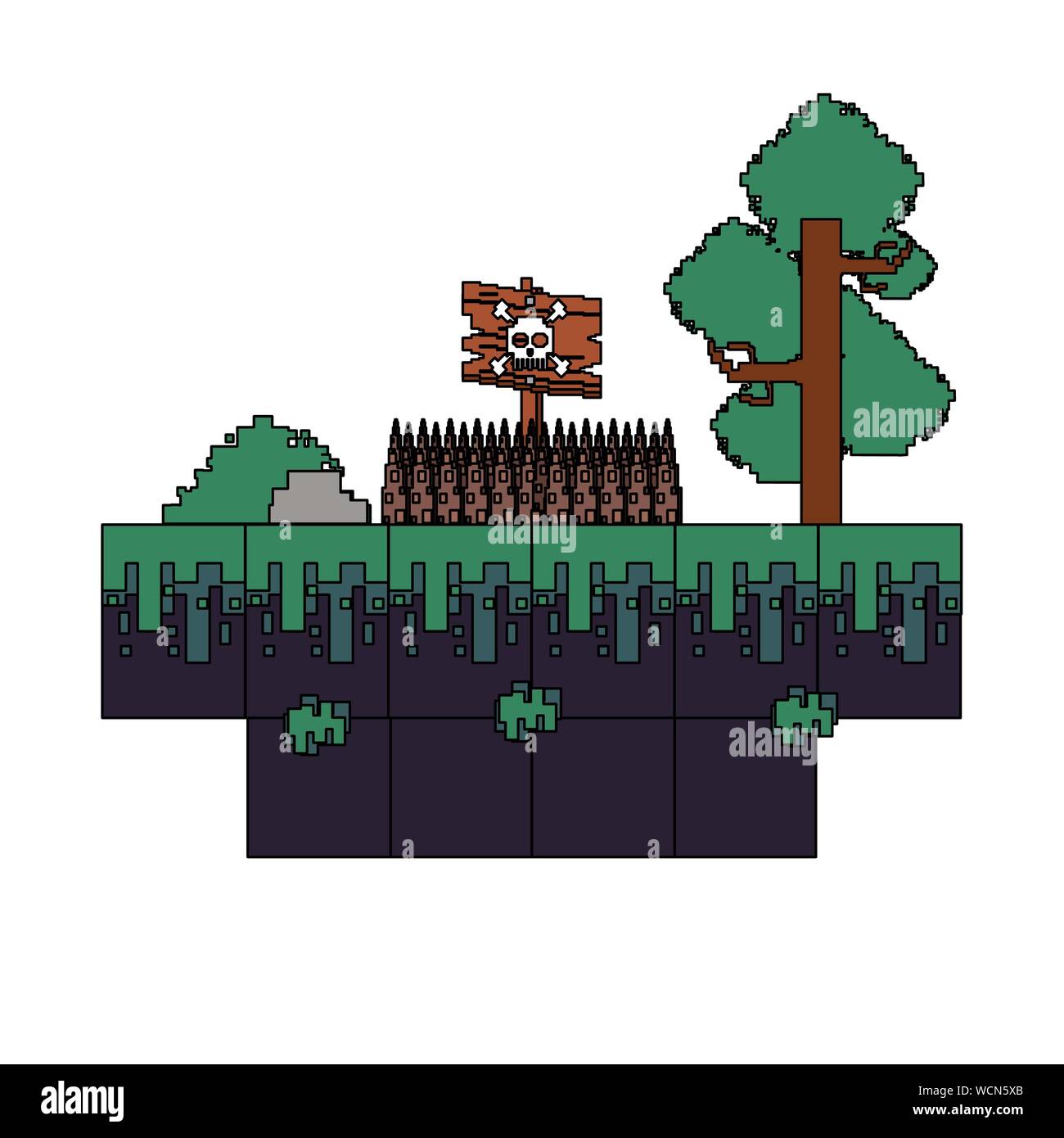 videogame pixelated retro art cartoon Stock Vector Image & Art - Alamy