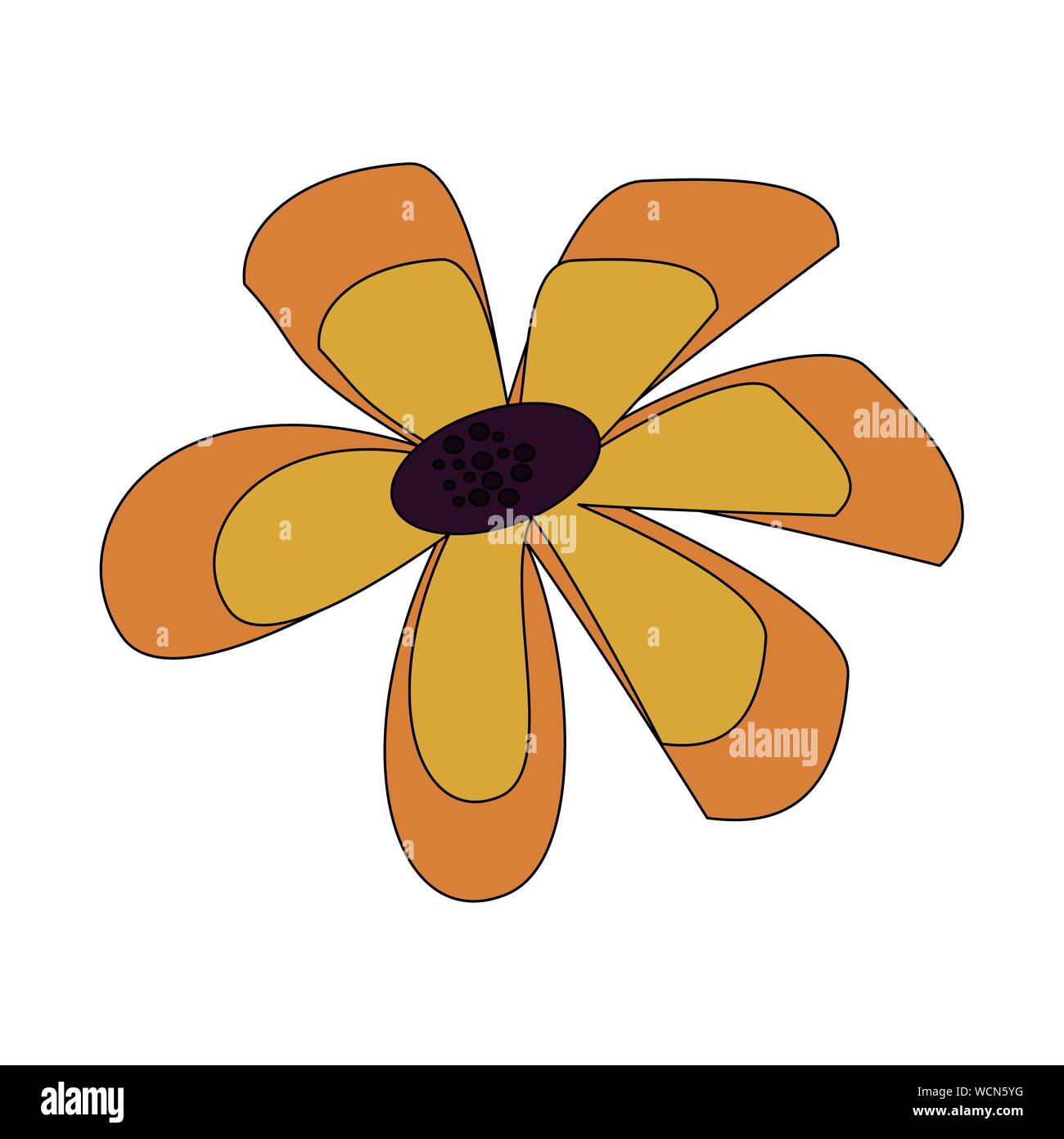 floral spring beautiful flower cartoon Stock Vector Image & Art - Alamy