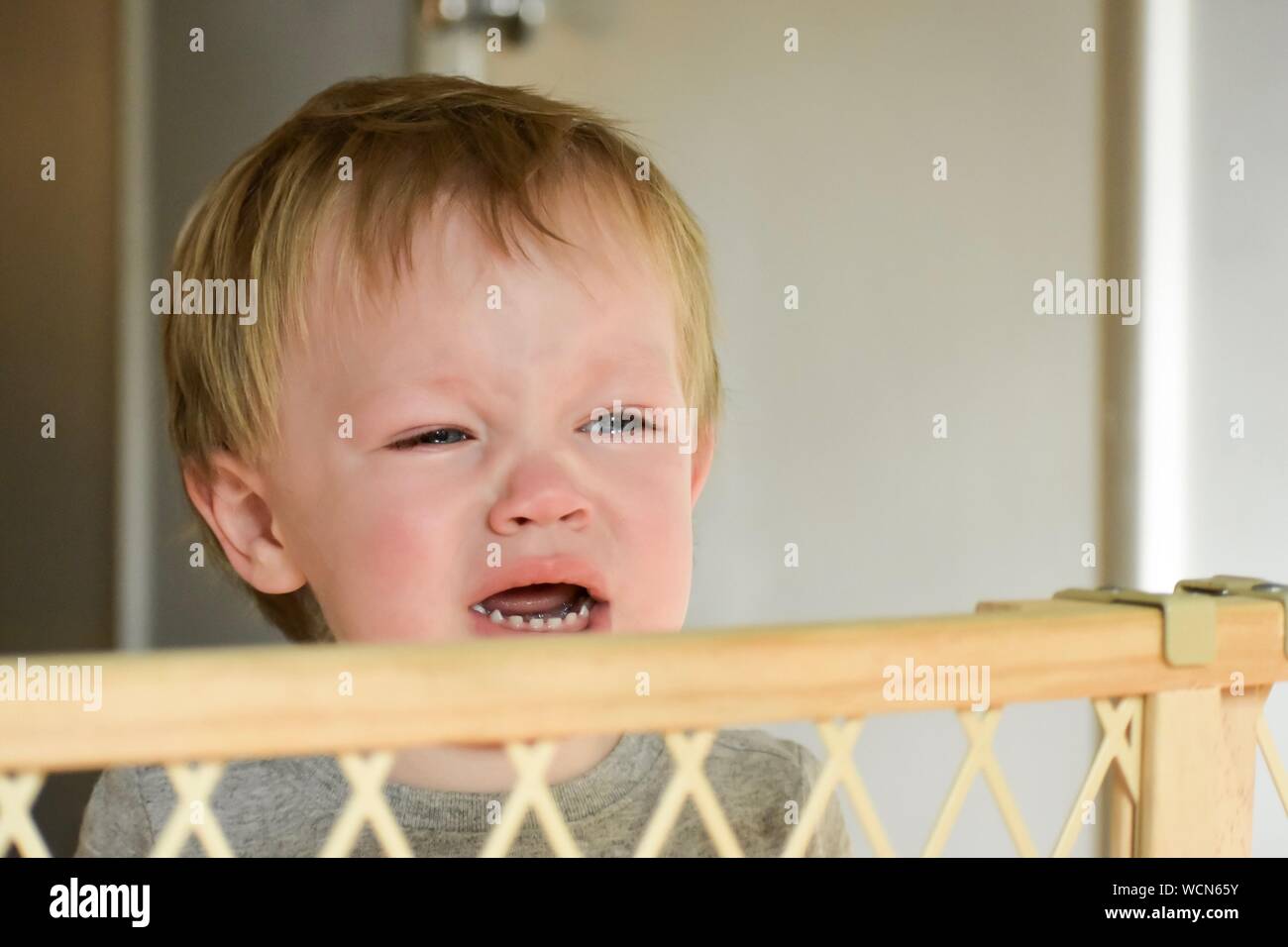 Crying boy preschool hi-res stock photography and images - Alamy