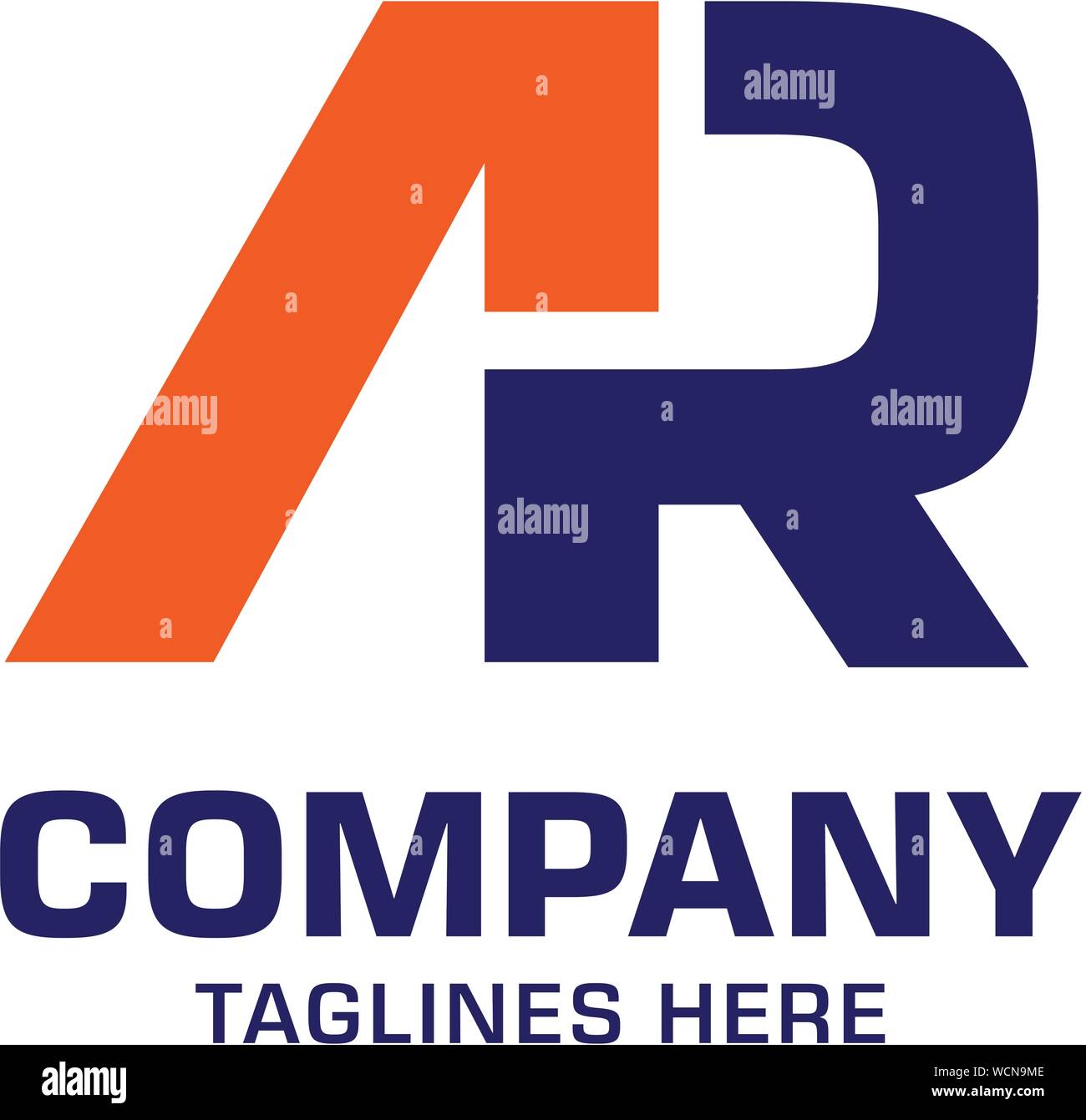 initial letter AR,RA geometric strong logo vector illustration isolated ...
