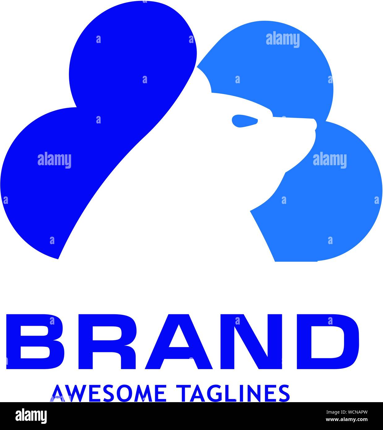 Paw technology logo Stock Vector Images - Alamy