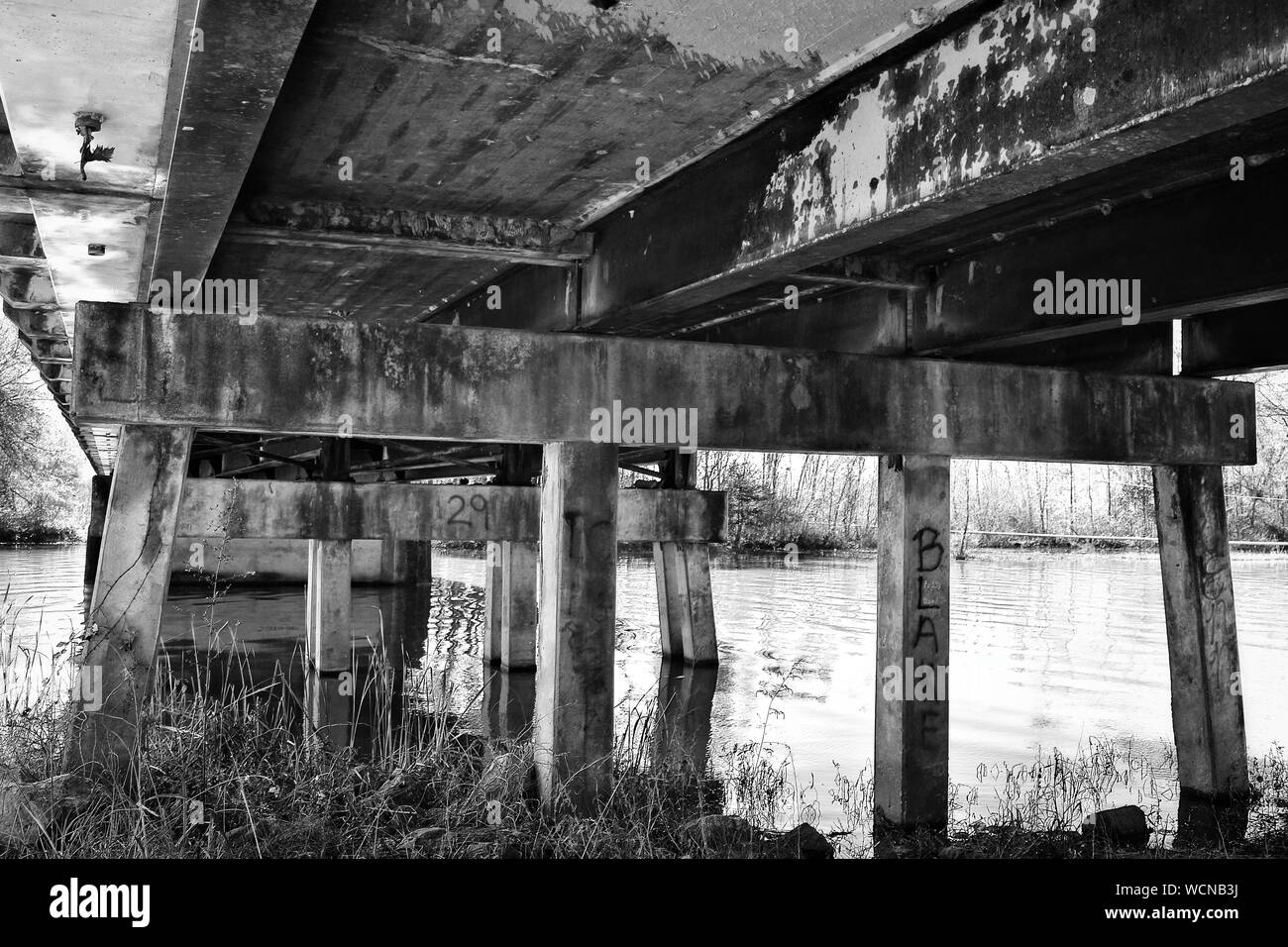 Bridge Over River Stock Photo - Alamy