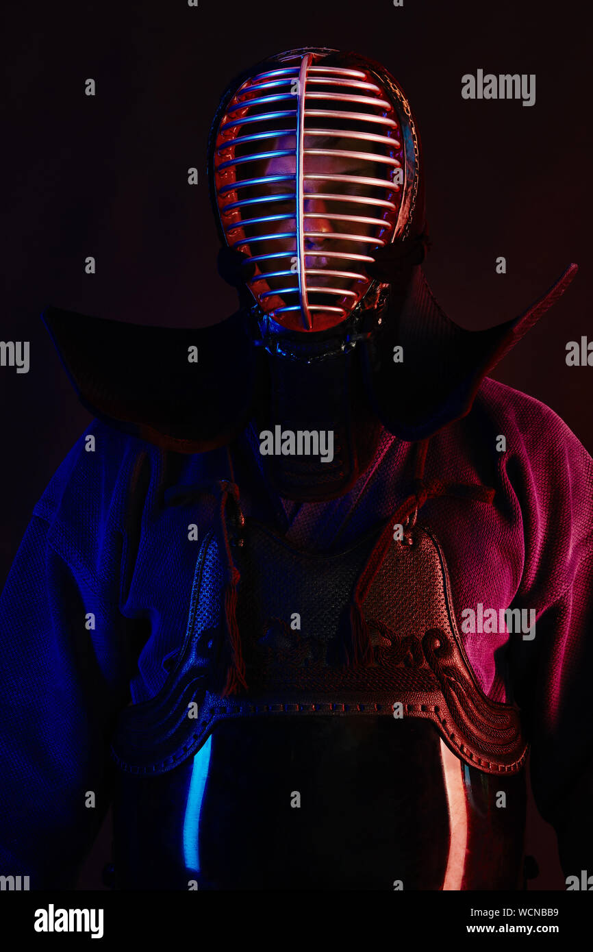 Professional kendo instructor wearing hi-res stock photography and ...