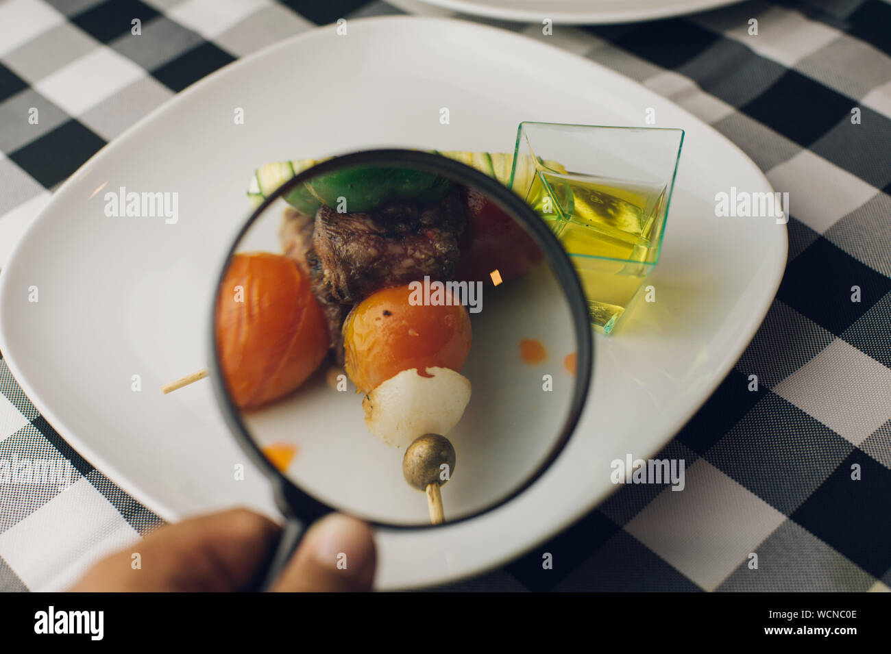 Plate magnification hi-res stock photography and images - Alamy