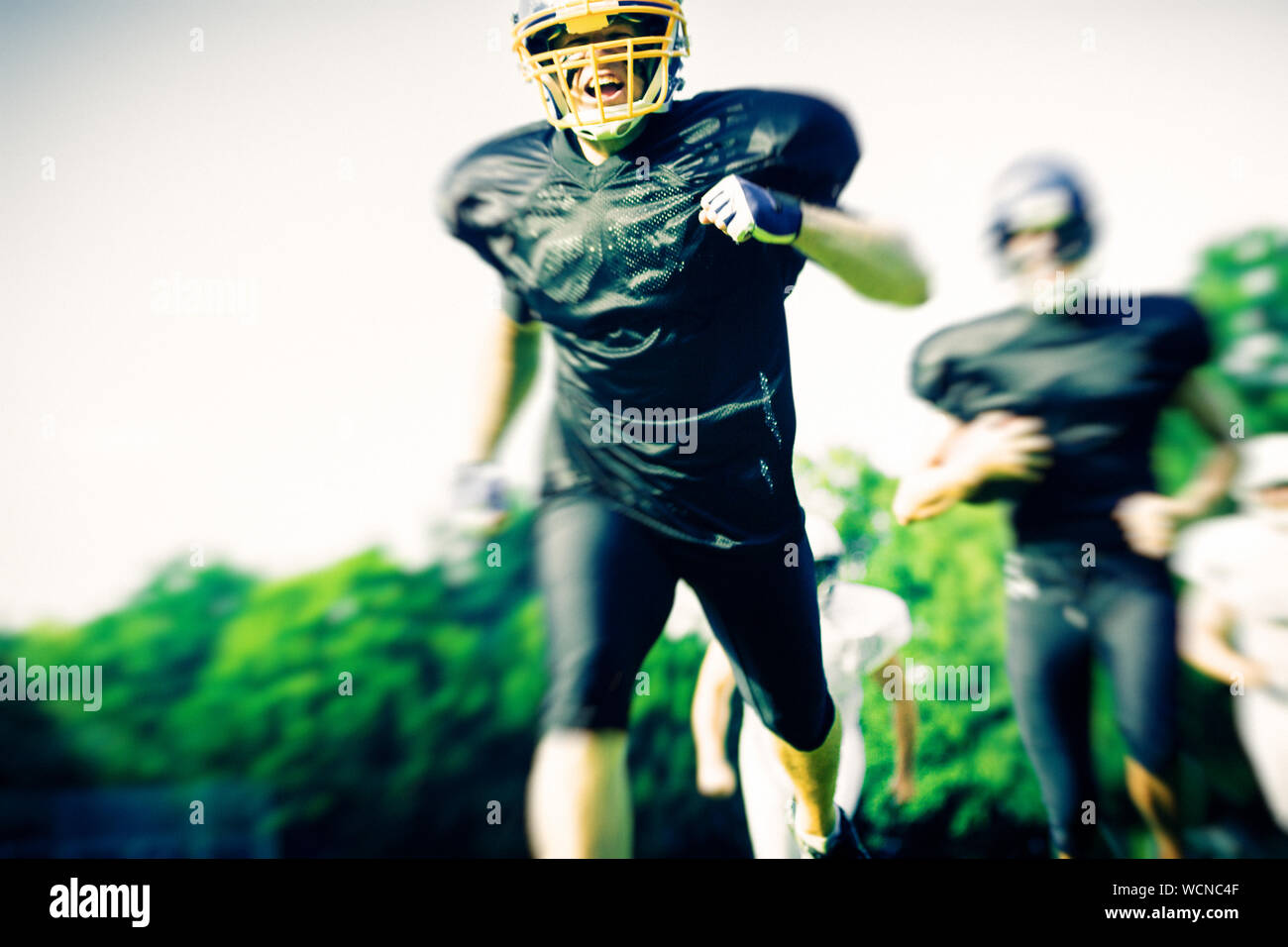Front view football player hi-res stock photography and images - Alamy